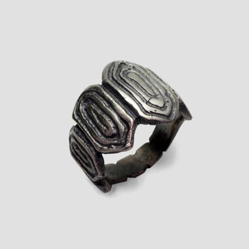 Anillo plata y oro | Comín - joyería creativa